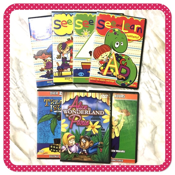 Other | See And Learn Set Of 4 Educational Dvds For Preschool ...